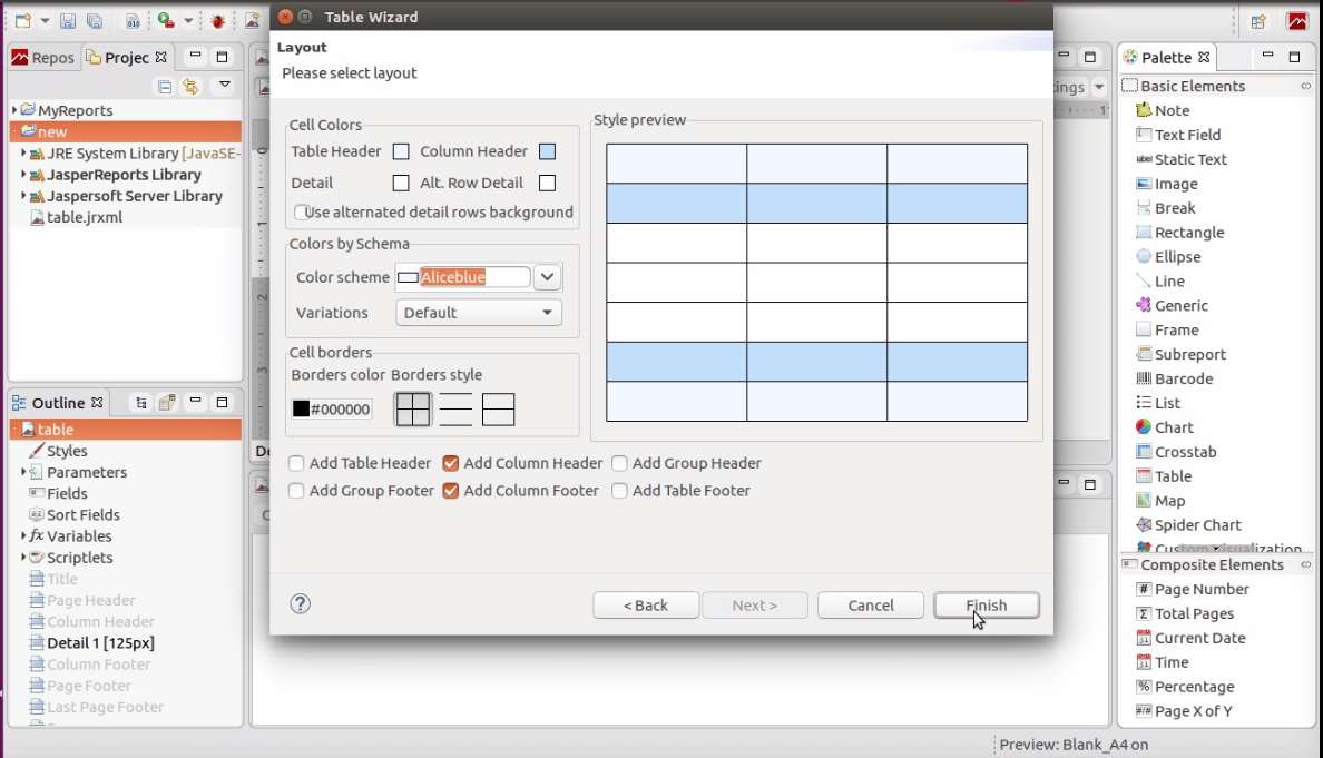 Create A Dynamic Table In The Jasper Report With JasperSoft Studio Tutorial